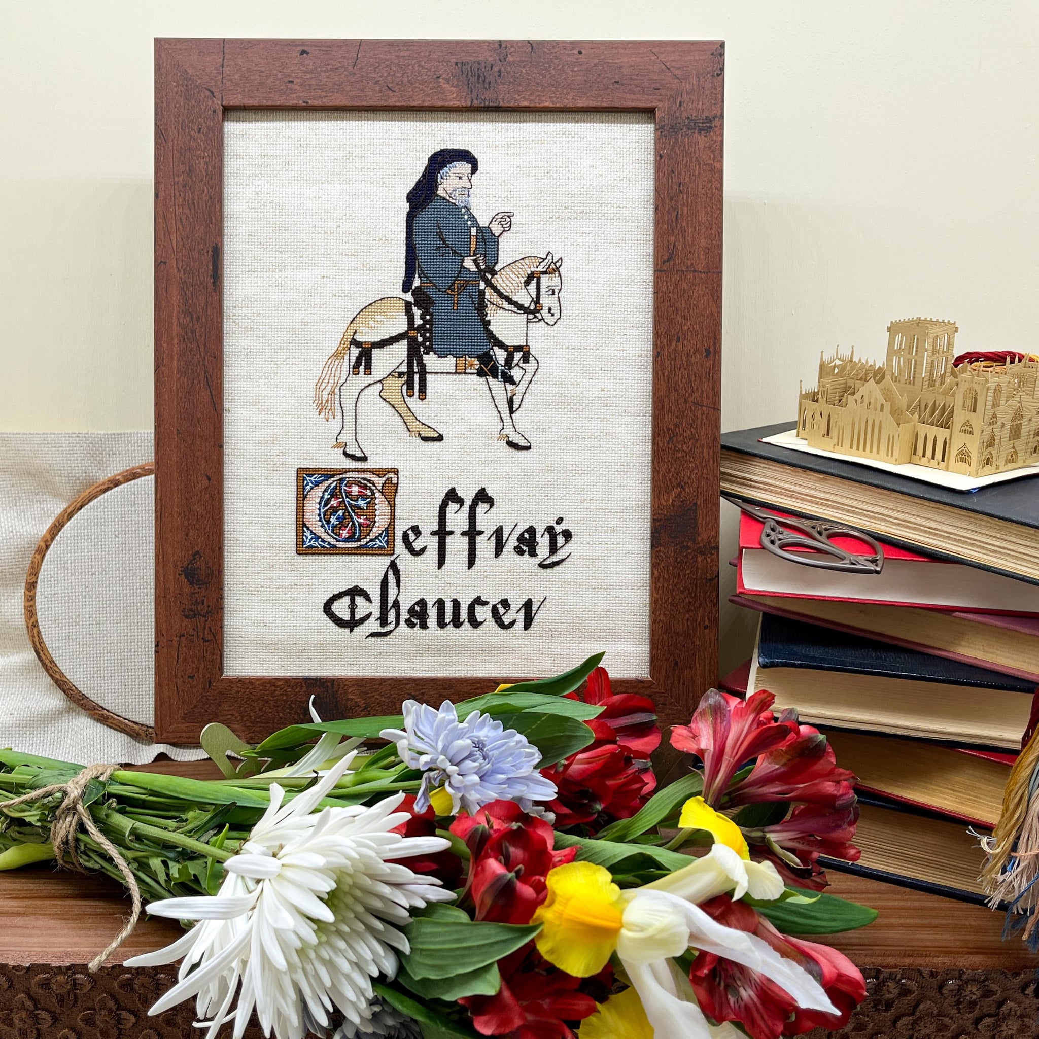 Canterbury Tales Cross Stitch Digital Pattern: Geoffrey Chaucer ...
